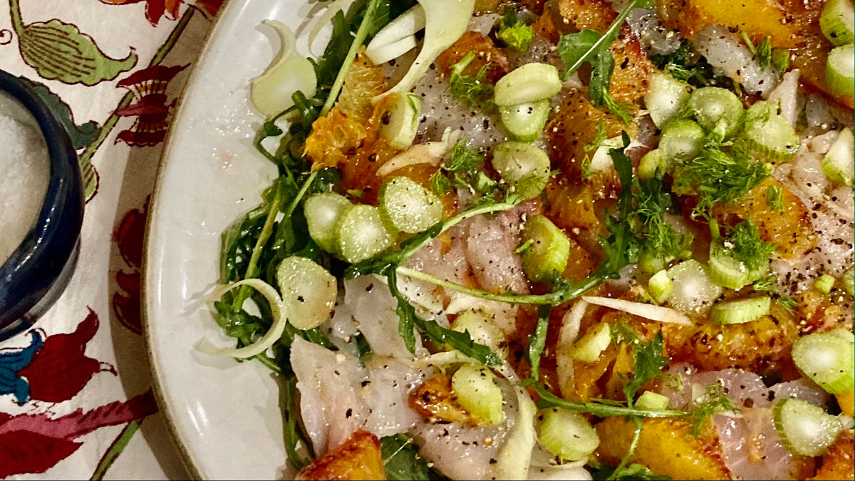 SEA BREAM CARPACCIO WITH BLOOD ORANGE AND FENNEL - SERVES 4 – Fino ...